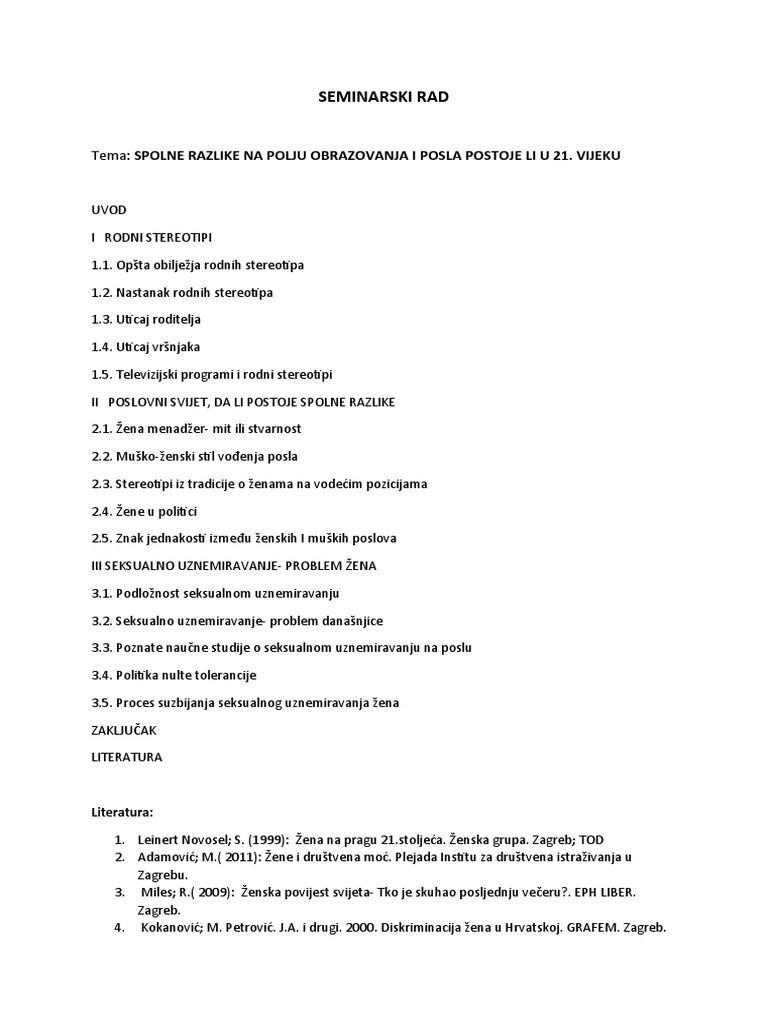 Seminarski Rad | PDF