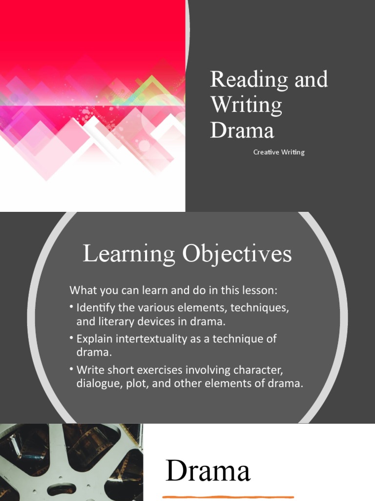 Lesson 5-Reading and Writing Drama | PDF | Plot (Narrative) | Poetry
