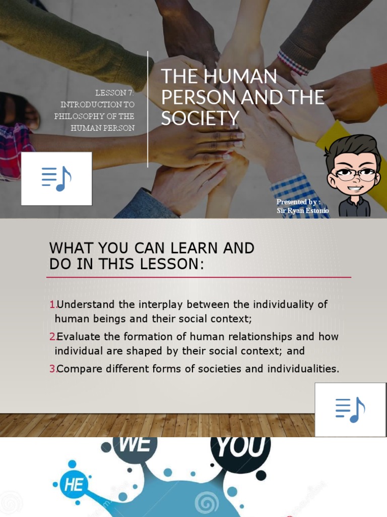 Human Person and Society Overview | PDF | Interpersonal Relationships ...