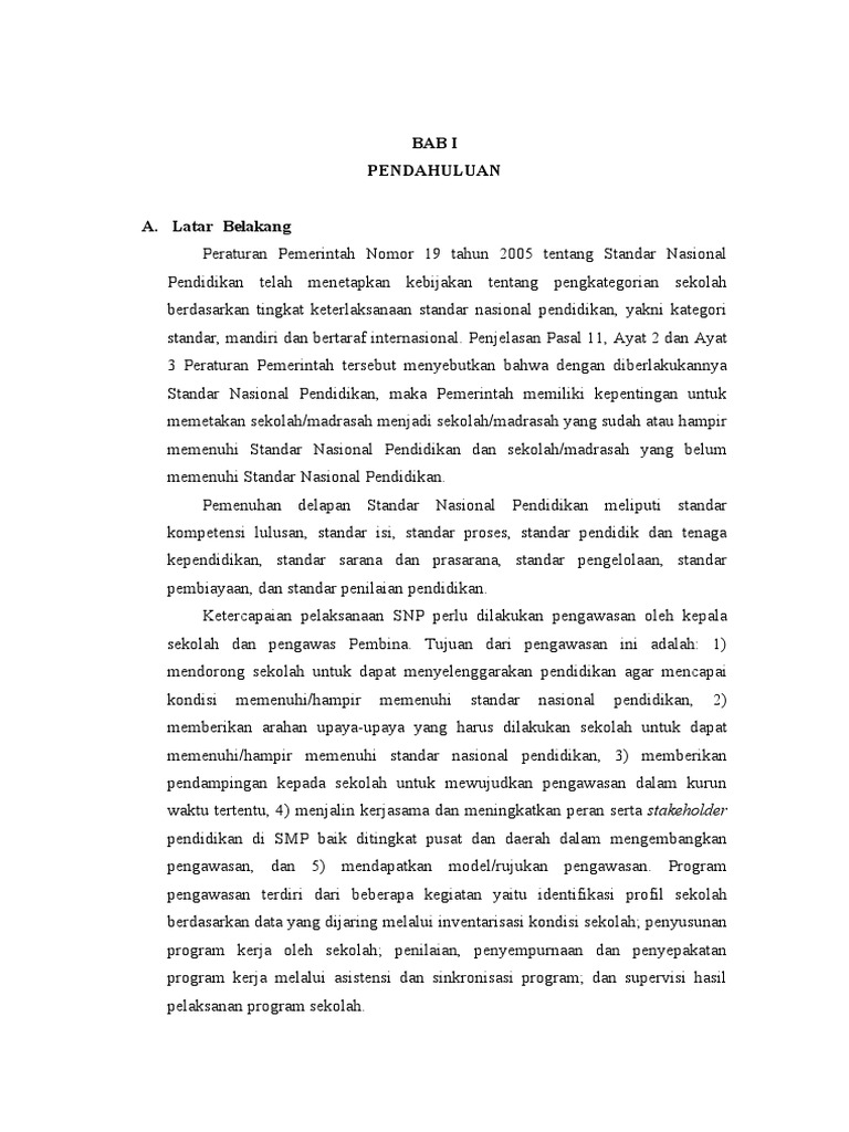 Contoh - Laporan Supervisi Akademik | PDF