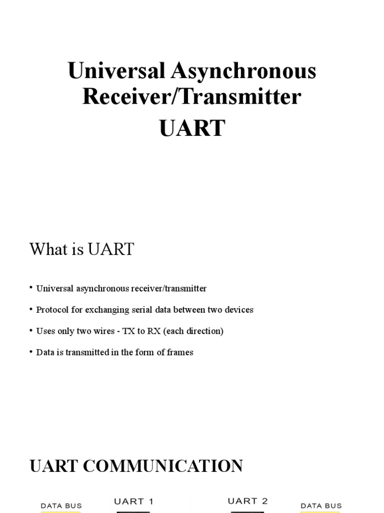 UART | PDF | Data Transmission | Telecommunications