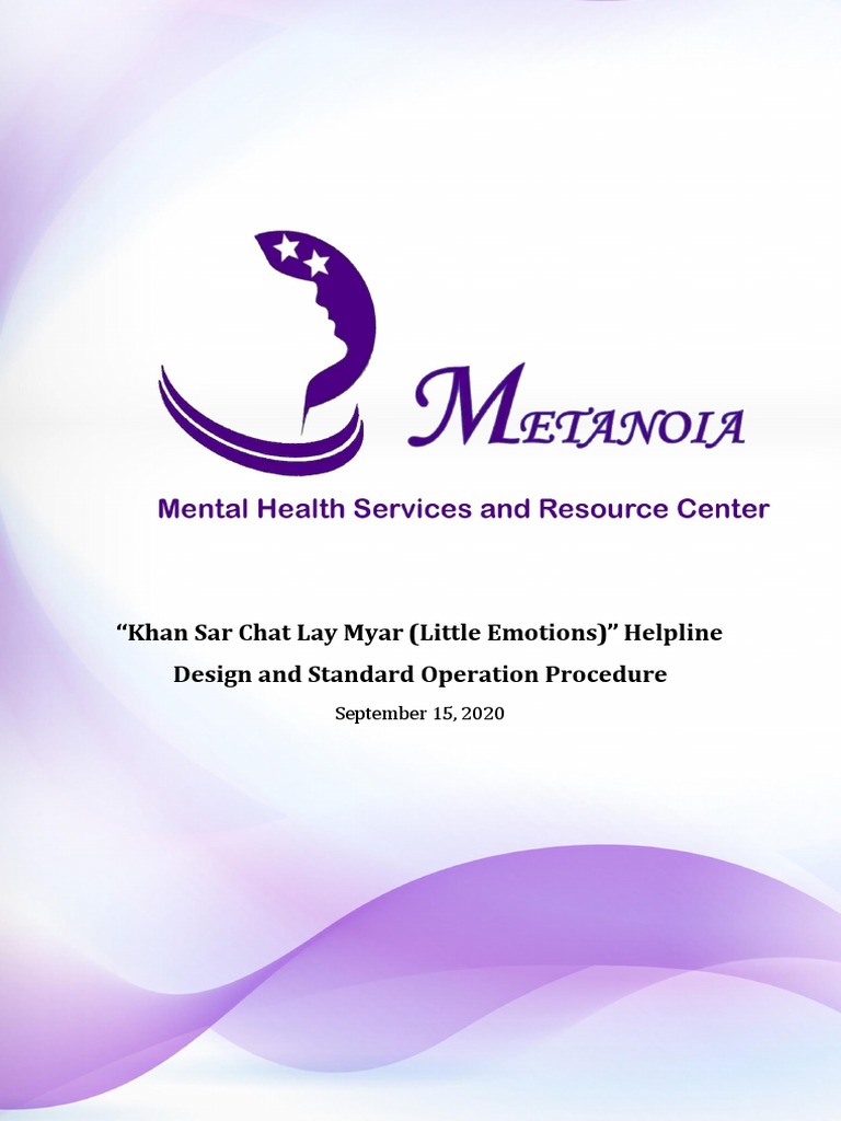 Helpline Design and Sop 20200915 | PDF | Psychosocial | Posttraumatic ...