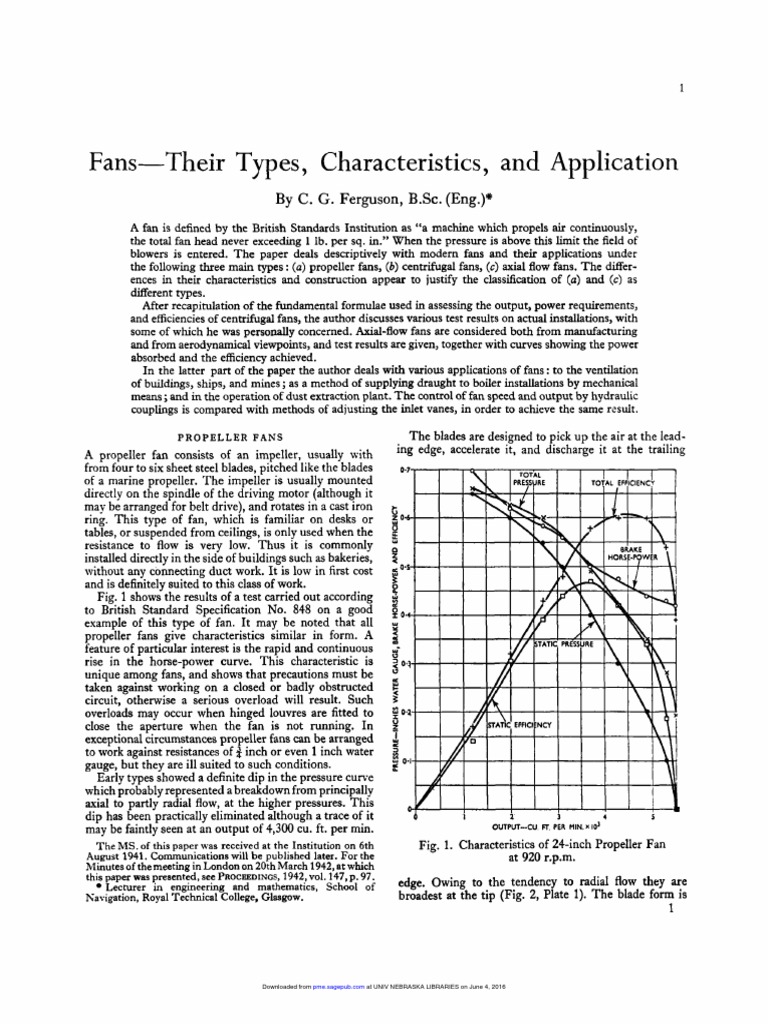 Fans-Their Types, Characteristics, and Application | PDF | Turbine ...