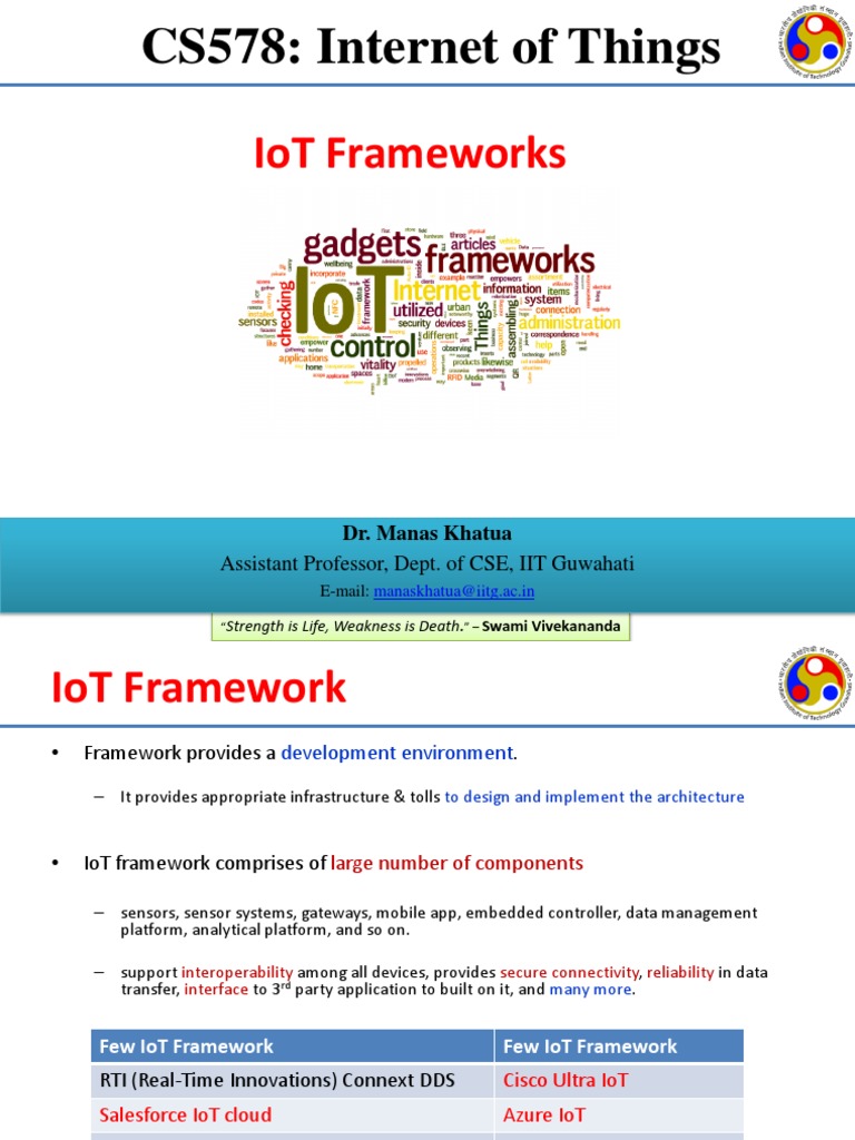 Cs578: Internet of Things: Iot Frameworks | PDF | Internet Of Things ...