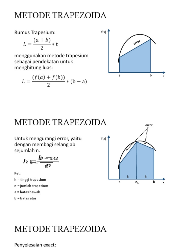 Metode Trapezoida | PDF