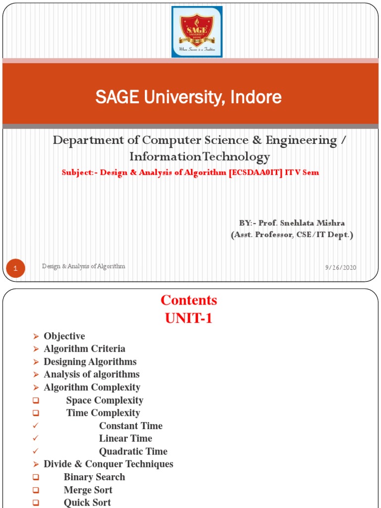 DAA Notes PDF | PDF | Time Complexity | Computational Science DAA Notes PDF | PDF | Time Complexity | Computational Science