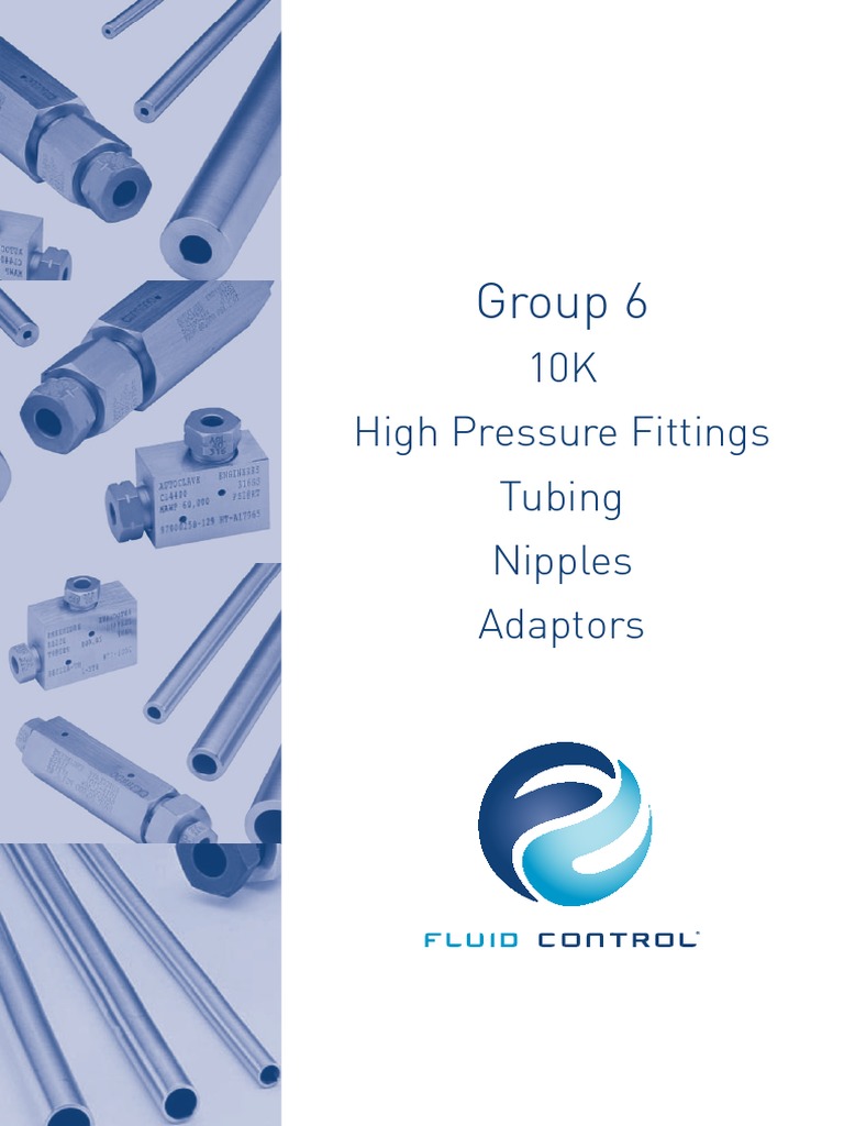 Group 6: 10K High Pressure Fittings Tubing Nipples Adaptors | PDF ...