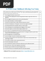 Revised Life Stressor Checklist | PDF | Fear | Psychological Trauma