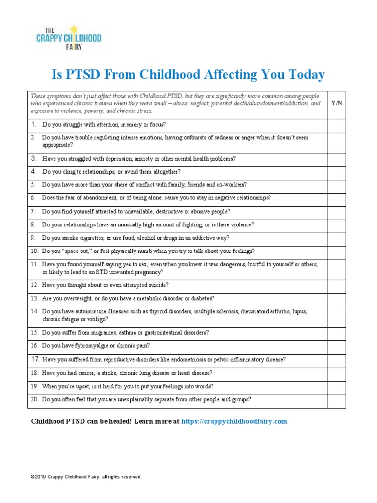 Childhood PTSD Quiz Download | PDF