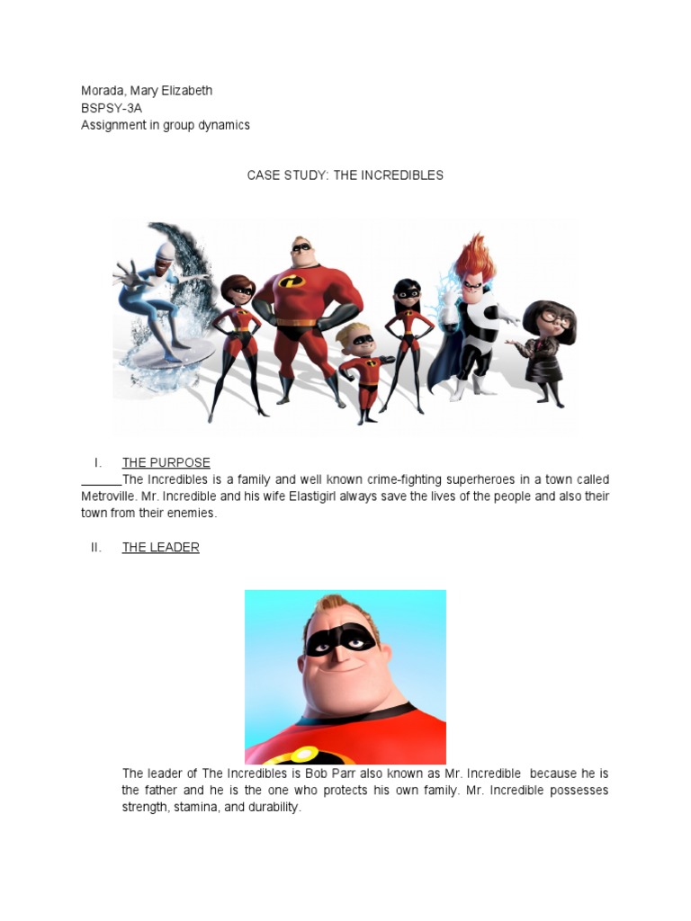Case Study - The Incredibles | PDF