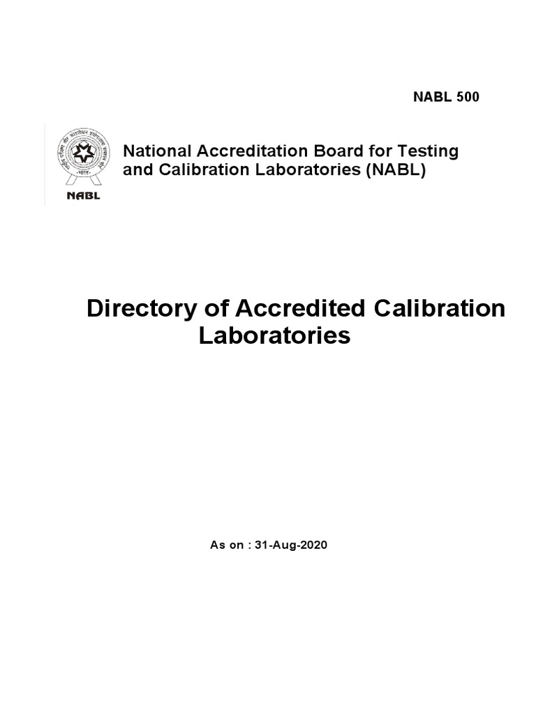 NABL Accredited Calibration Labs List | PDF | Sikhism