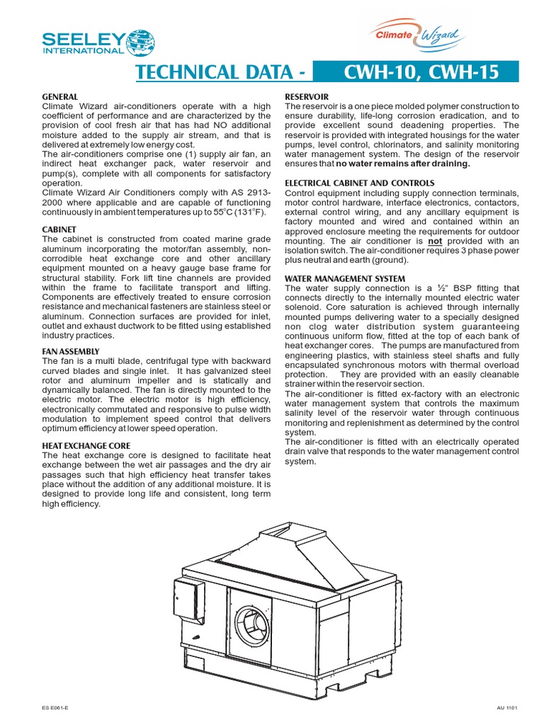 Climate Wizard | PDF | Air Conditioning | Electric Motor