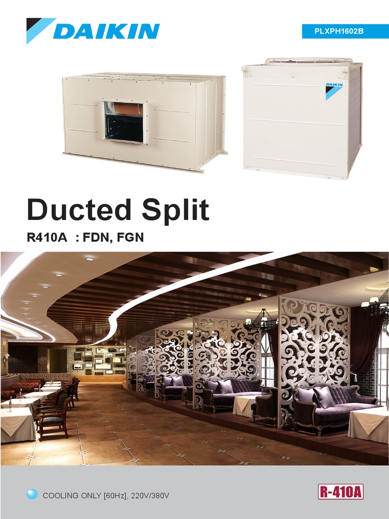 Daikin Ducted Brochure | PDF | Heat Exchanger | Pipe (Fluid Conveyance)