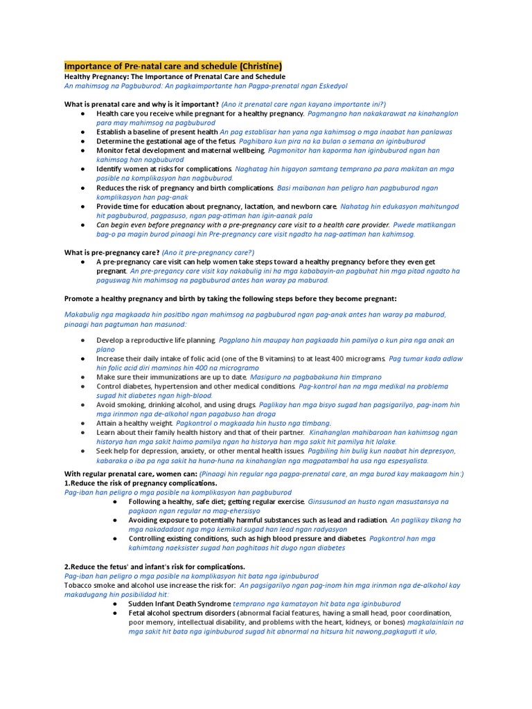 NCM 107 - Rle | PDF | Prenatal Development | Childbirth