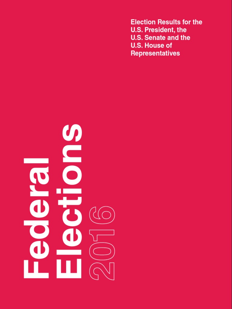 2016 Federal Election Results | PDF | Two Round System | U.S. State