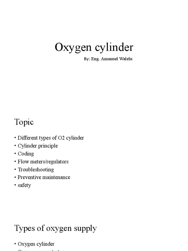 Oxygen Cylinder | PDF | Valve | Gas Technologies
