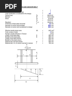 Design of Base Plate by Eurocode | PDF | Strength Of Materials | Column