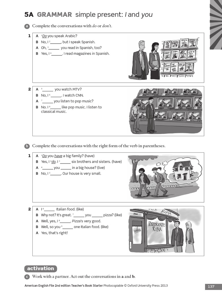 Aef Starter Workbook Exercises Pdf Foods Beverages