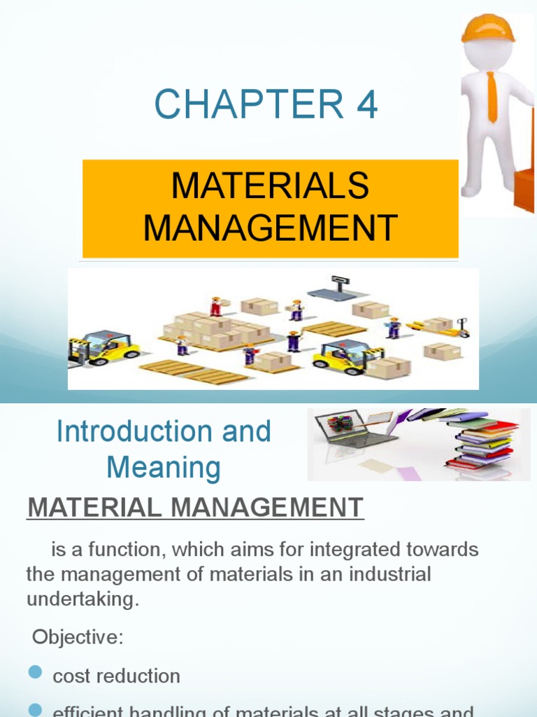 Introduction To Material Management Pdf Inventory Human Factors