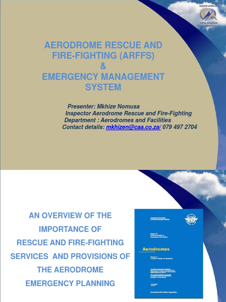 Aerodrome Rescue and Fire-Fighting Services Explained | PDF | Emergency ...