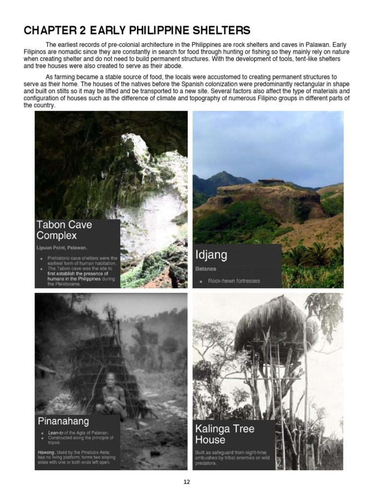 History 4 - Early Philippine Shelters | PDF