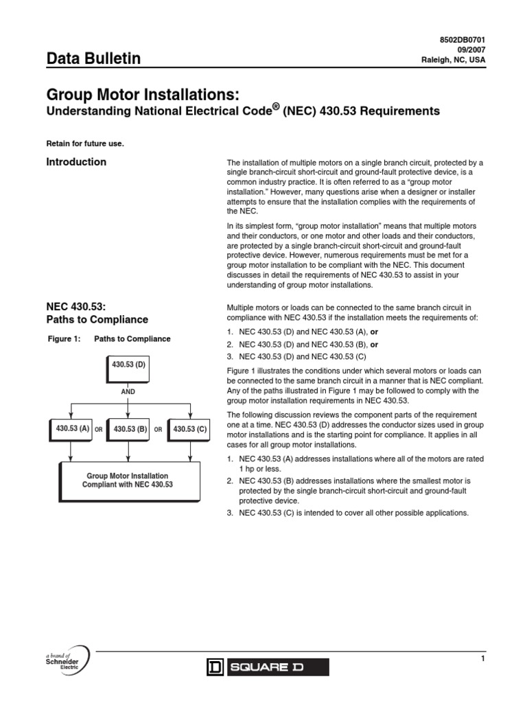 Data Bulletin Group Motor Installations:: Understanding National ...