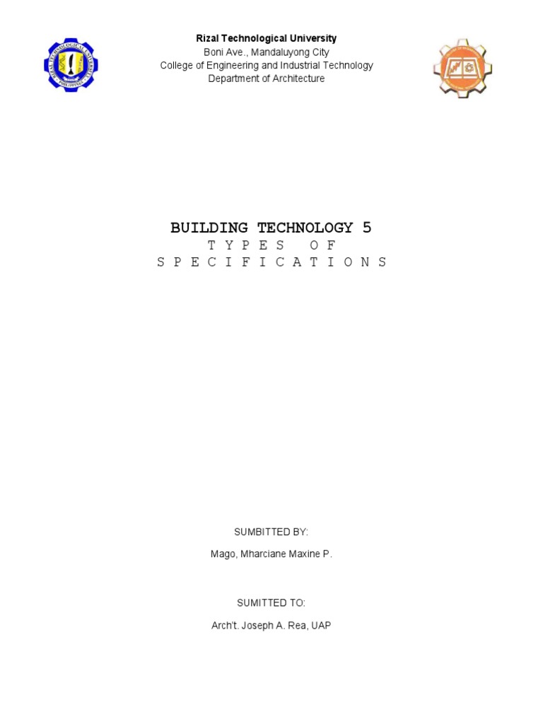 Types of Specification | PDF | Specification (Technical Standard) | Systems Engineering