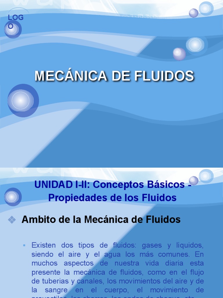 Conceptos Mecánica de Fluidos | PDF | Viscosidad | Gases