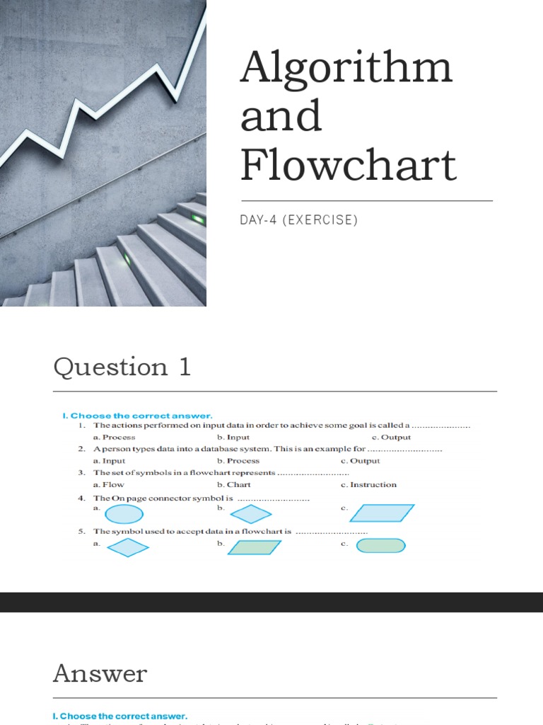 Understanding Key Concepts Related To Algorithms Flowcharts And The Input Process Output Model