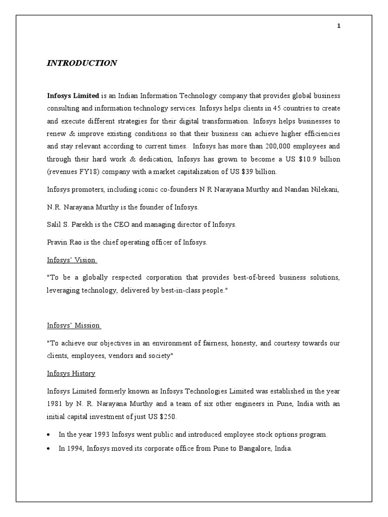 Infosys Limited Is An Indian Information Technology Company That ...