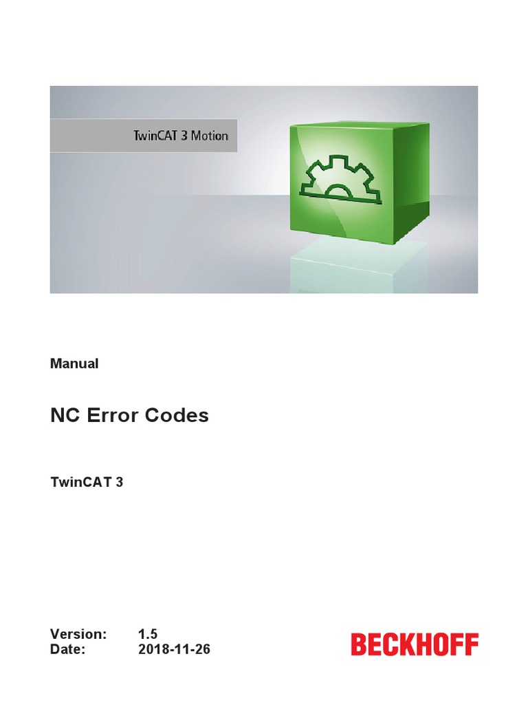Twincat Nc Error Codes En Pdf Subroutine Pointer Computer