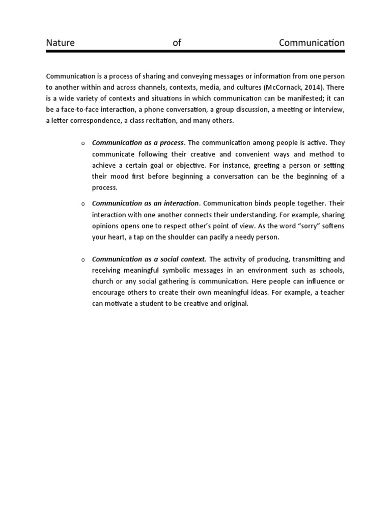 Major Elements of Communication | PDF | Communication | Semiotics