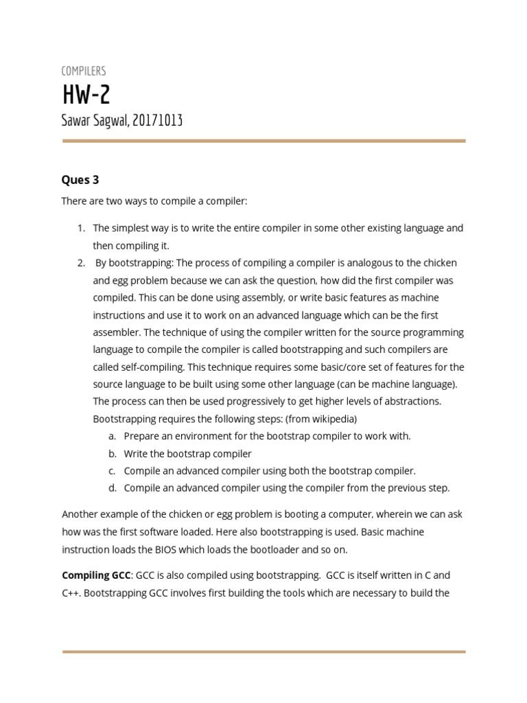 Compiling compilers and bootstrapping explained | PDF | Compiler | Booting