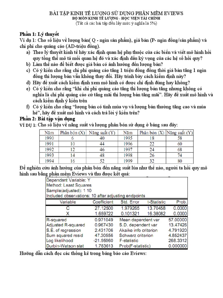 Bai Tap Kinh Te Luong | PDF