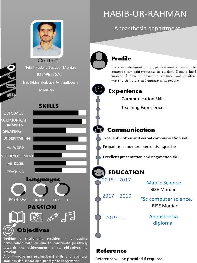 Habib CV | PDF | Communication | Cognition