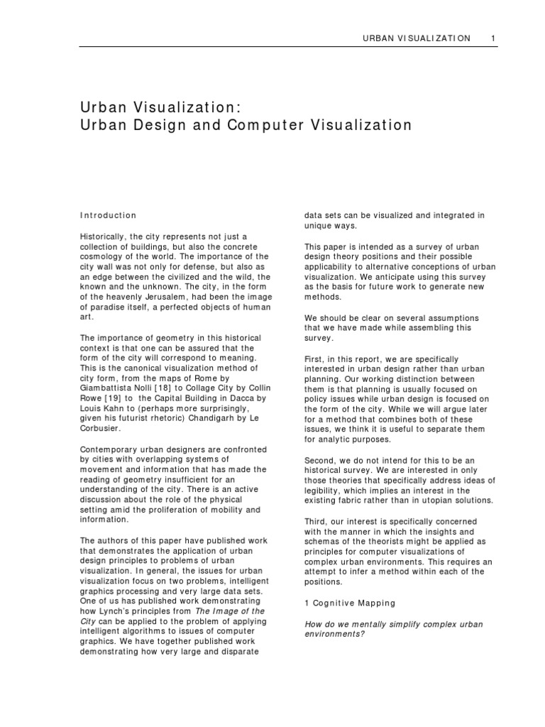 Experiential Urban Design: Applying Gordon Cullen's Theories of ...