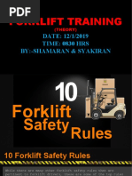 Forklift Obstacle Course Layout Guide | PDF
