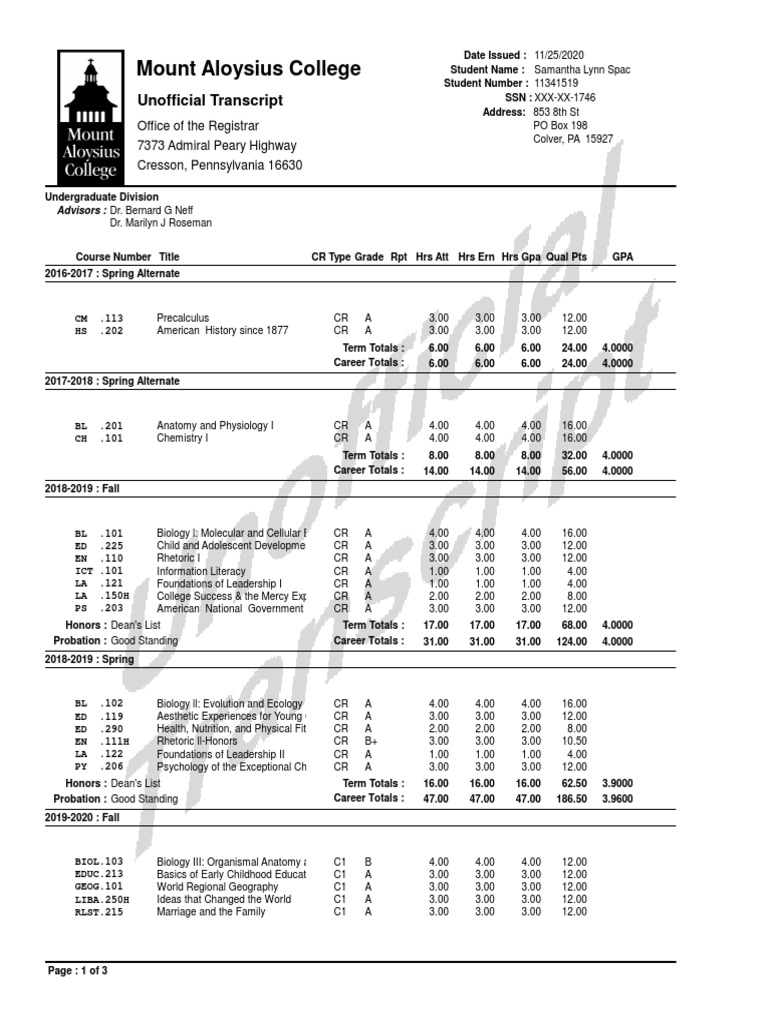 Digital Portfolio Transcript | PDF | Behavior Modification | Academia