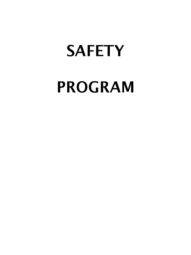 Safety Health Program | PDF | Forklift | Occupational Safety And Health