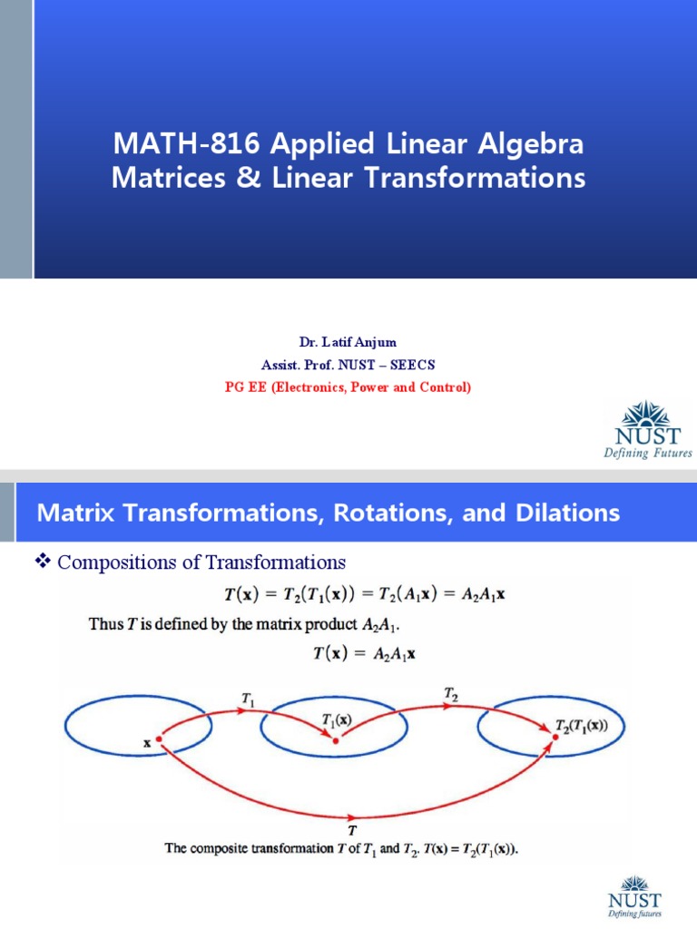 08 Matrix Transformations - II | PDF | Linear Algebra | Matrix ...