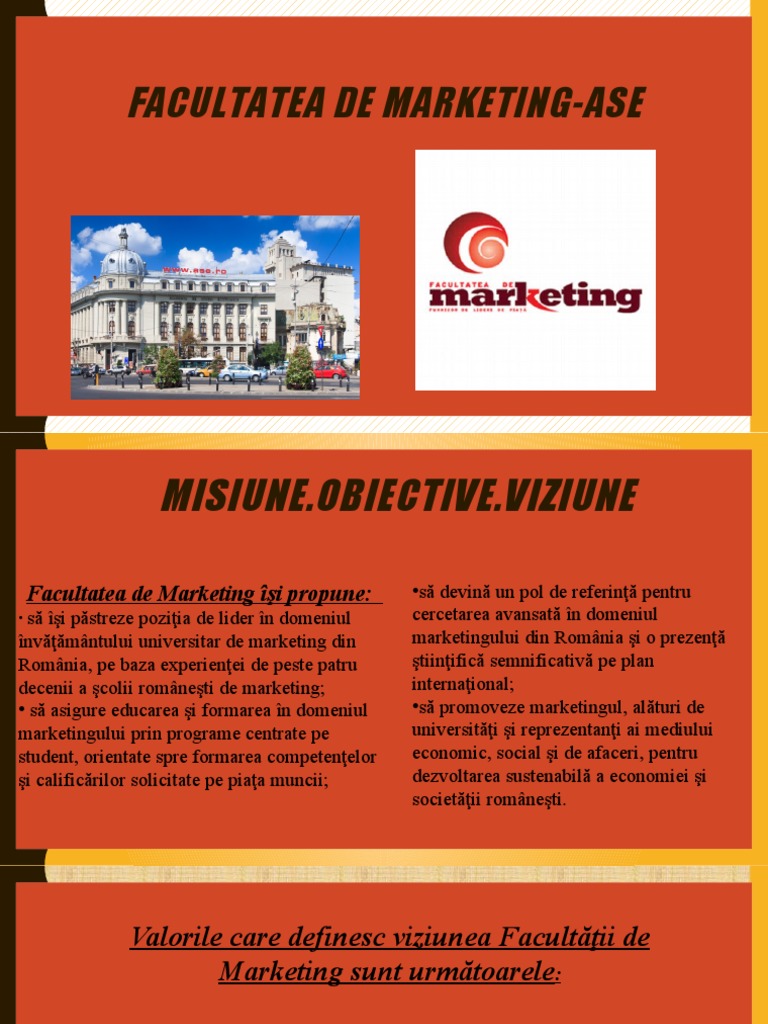 Facultatea de Marketing-ASE | PDF