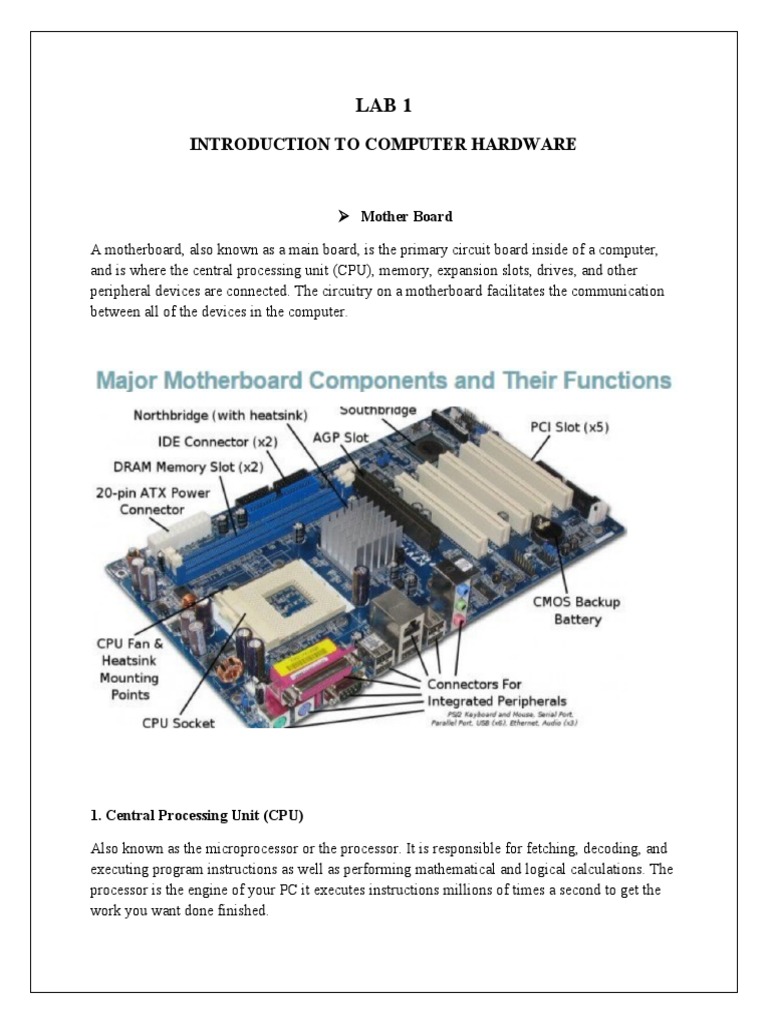 Lab Manual | PDF | Random Access Memory | Central Processing Unit
