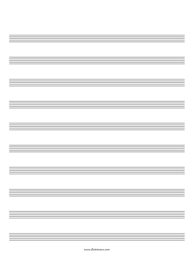 Partituras em Branco PDF | PDF