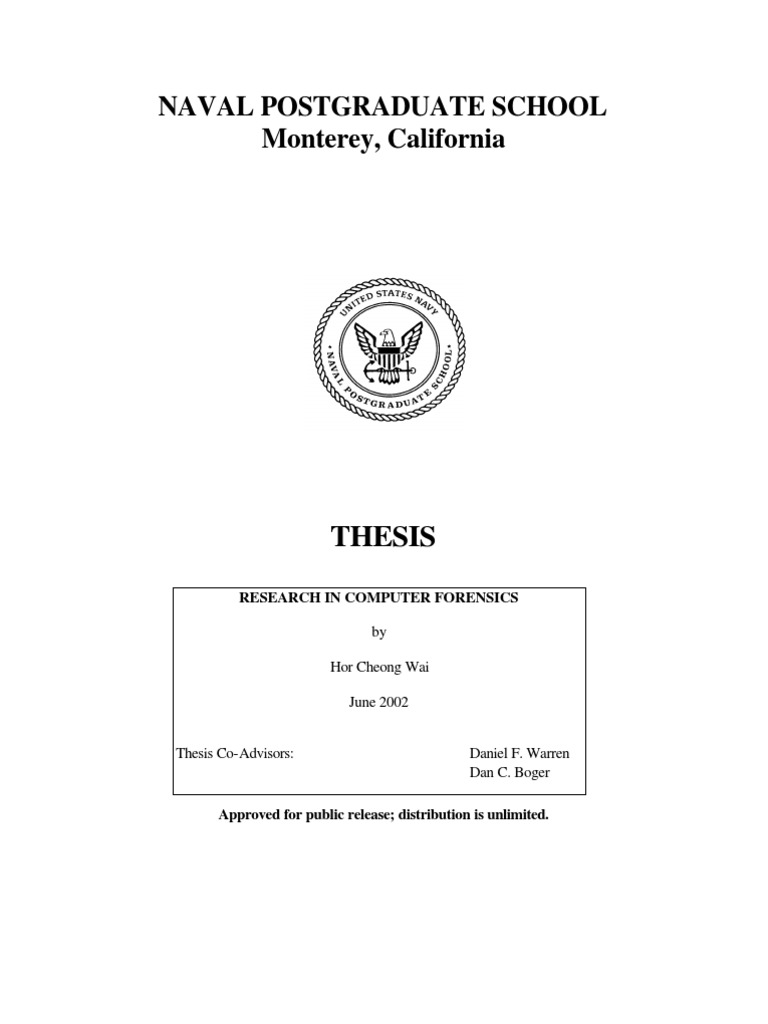 Thesis Forese | PDF | Computer Forensics | Information Security