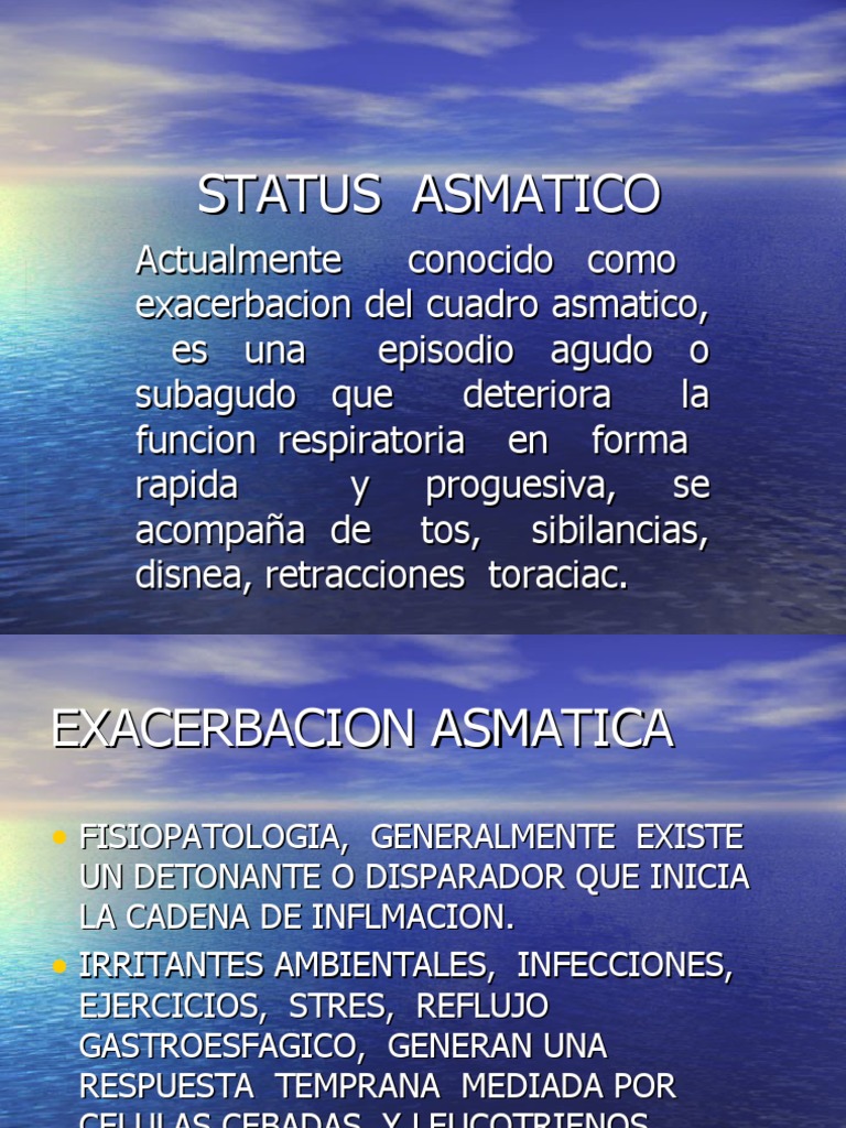 Status Asmatico | Descargar gratis PDF | Asma | Epidemiología