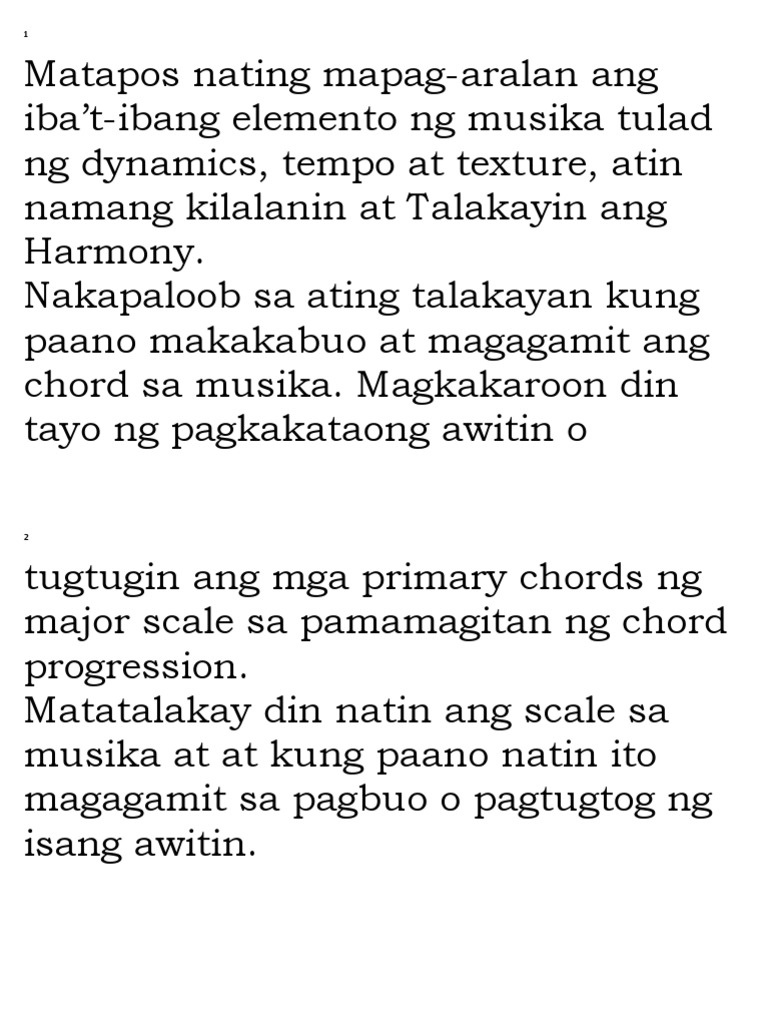 Script (MAPEH) | PDF