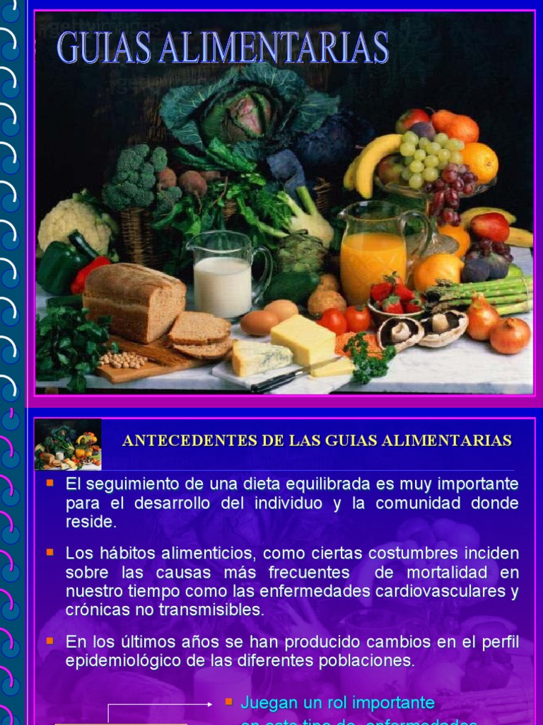 Guias Alimentarias | PDF | Dieta | Nutrición