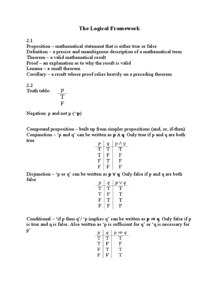 2 The Logical Framework | PDF | Theorem | Mathematical Proof