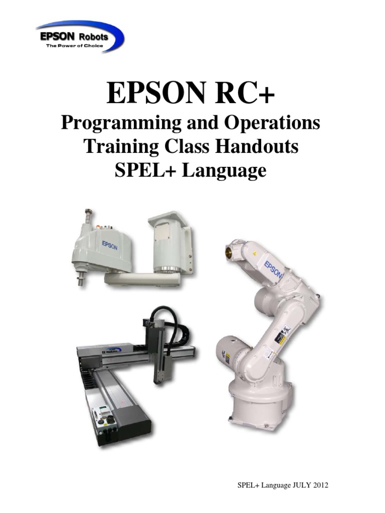 Manual Básico Epson RC 7.4 y SCARA T3 PDF | PDF | Parameter (Computer ...