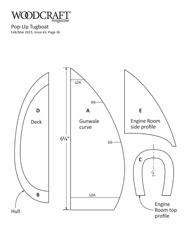 Pattern 63 Pop-Up-Tugboat Pattern | PDF